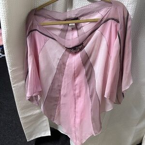 BCBGMaxAzria | Jackets & Coats | Vintage Bcbg Max Azria Silk Poncho ...